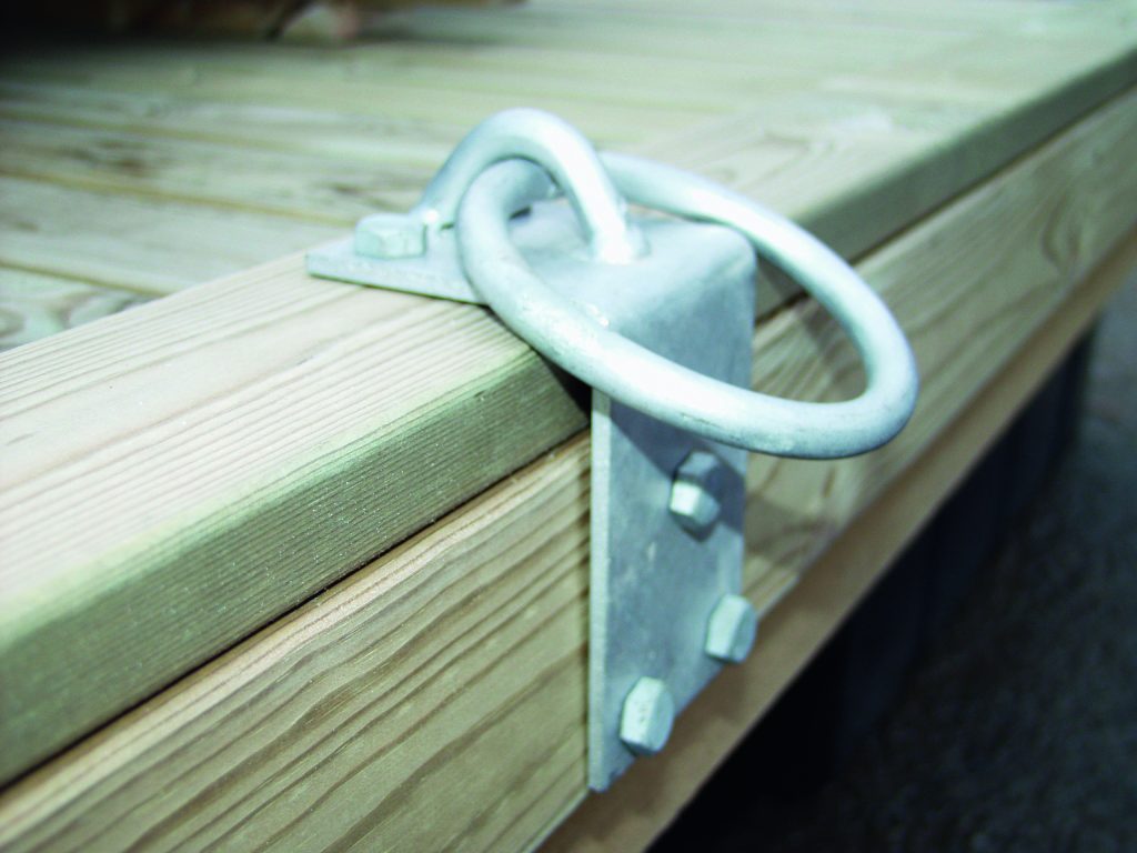 Mooring ring 16mm, dock edge installation - A-Laiturit